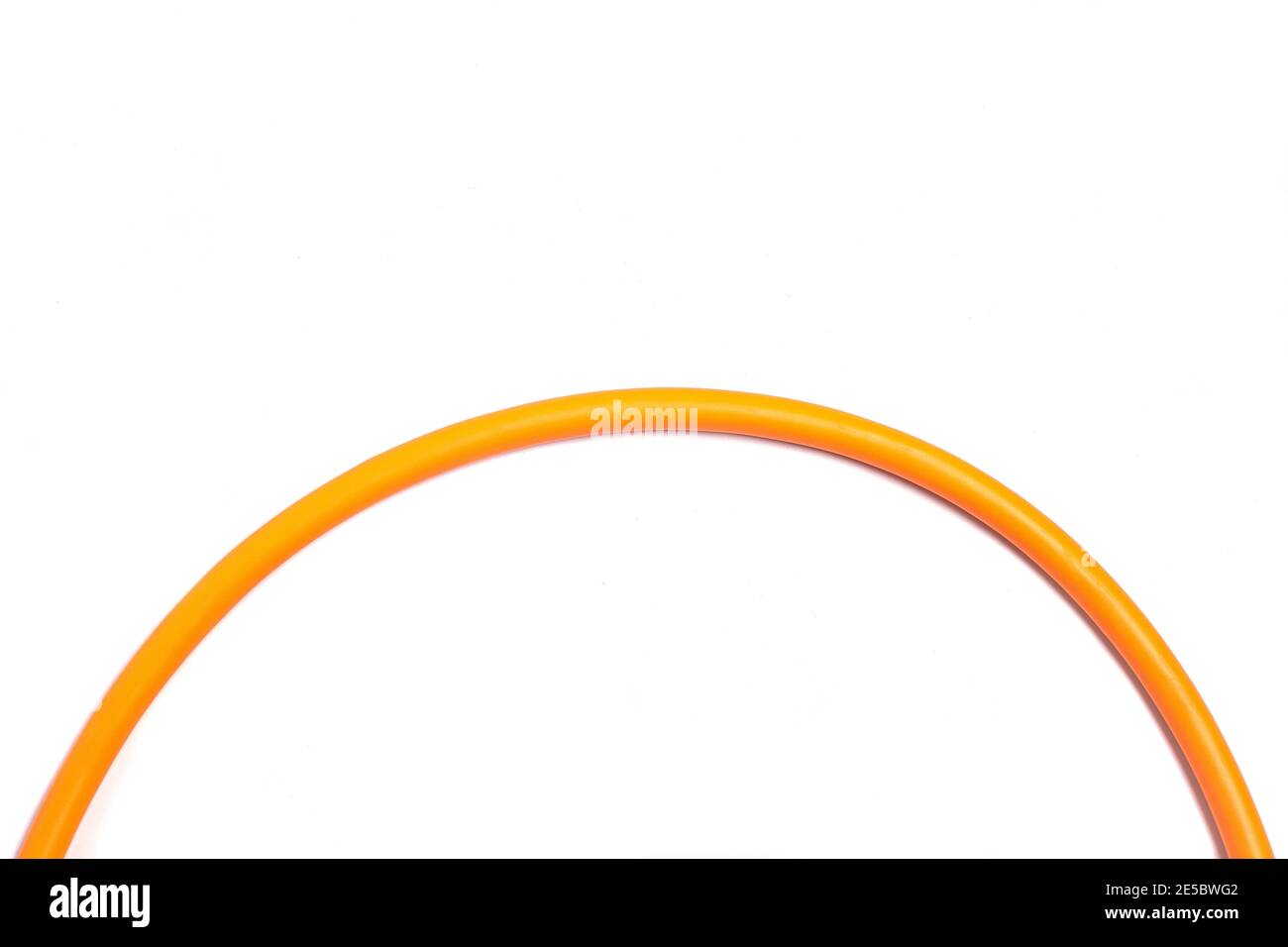 Orange USB cable isolated on white background Stock Photo - Alamy