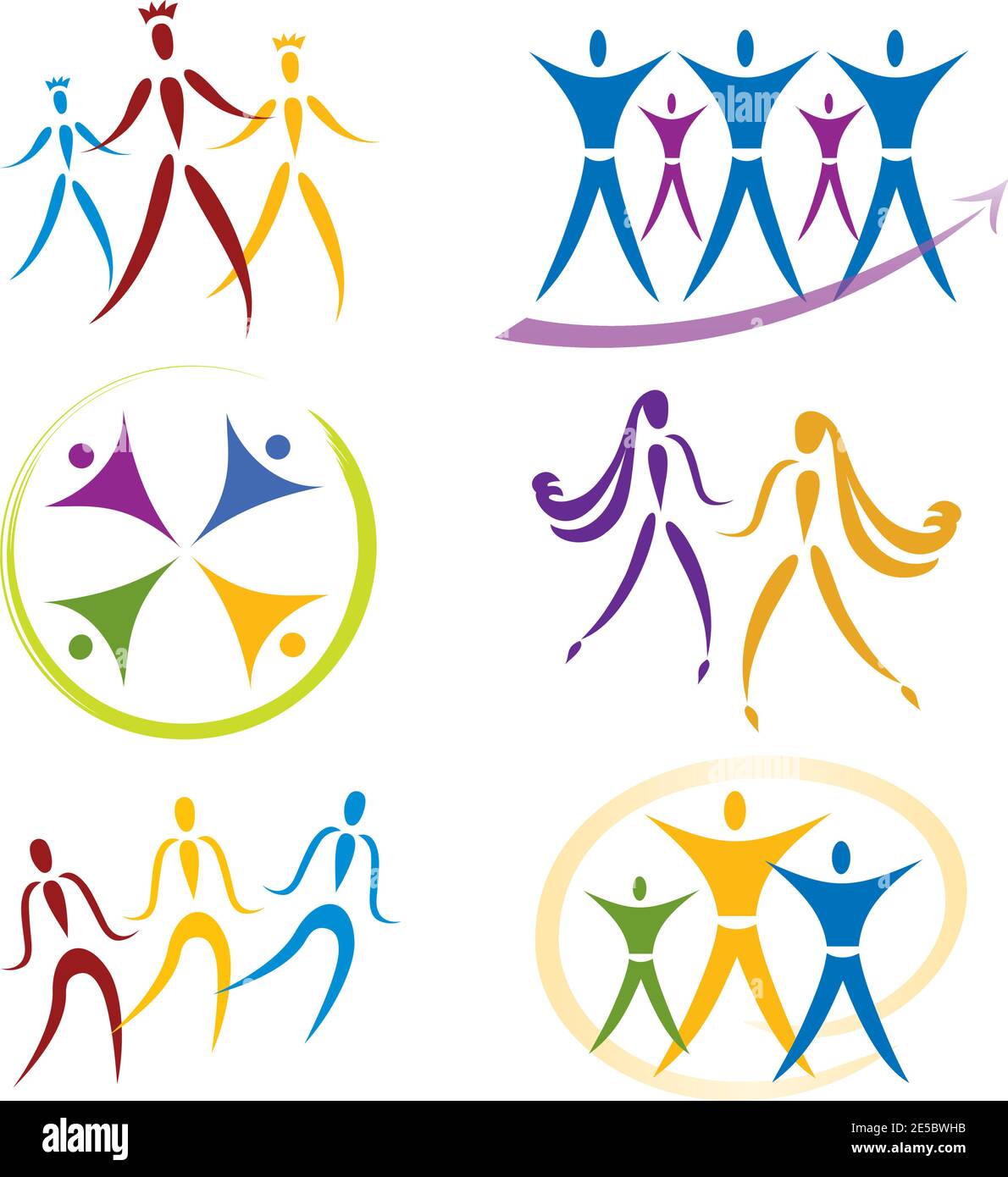 Set of Community, Social Network, Sport Icons - Team People - Primary ...