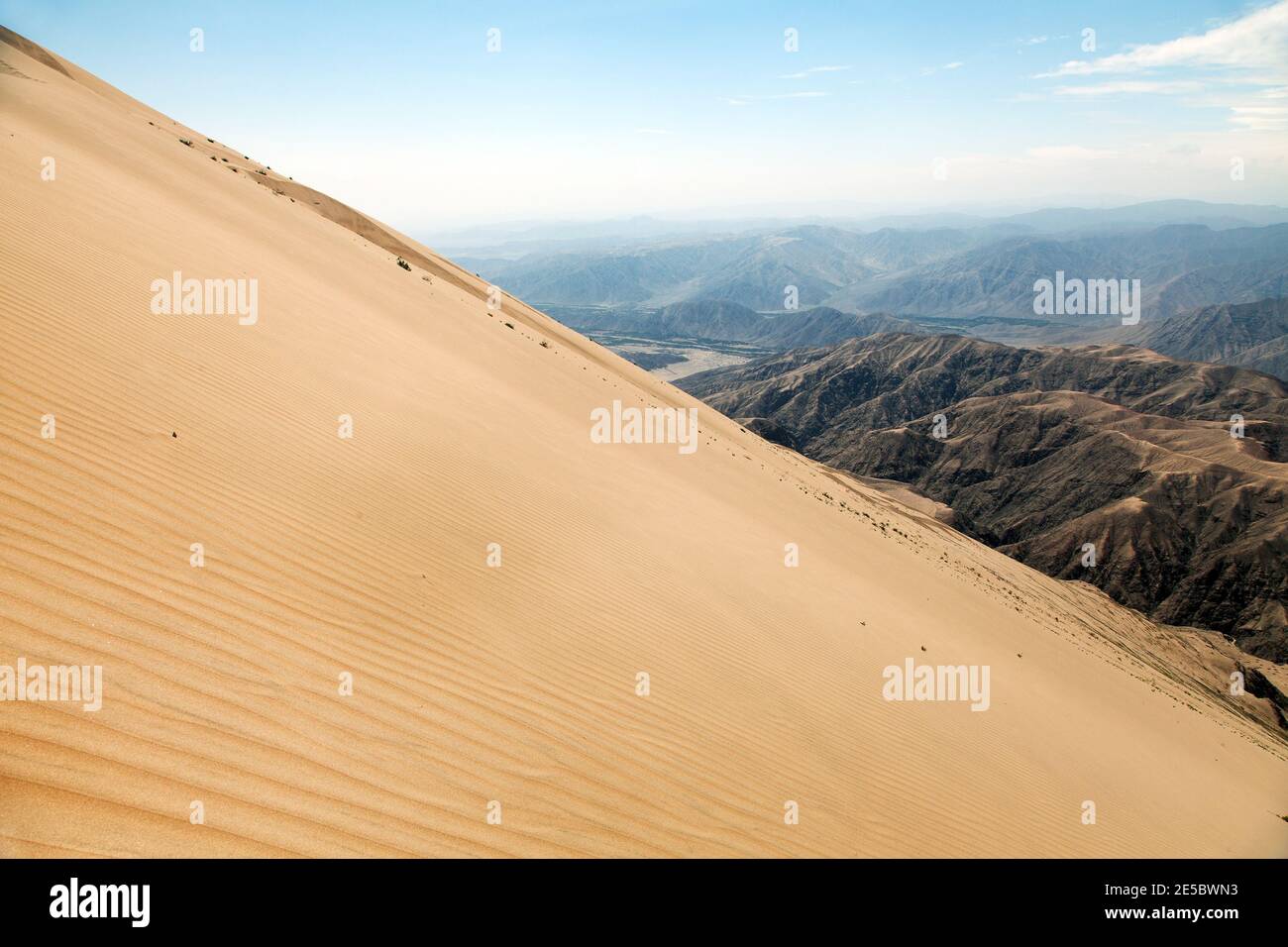 Cerro Blanco sand dune, one of the highest dunes on the world located ...