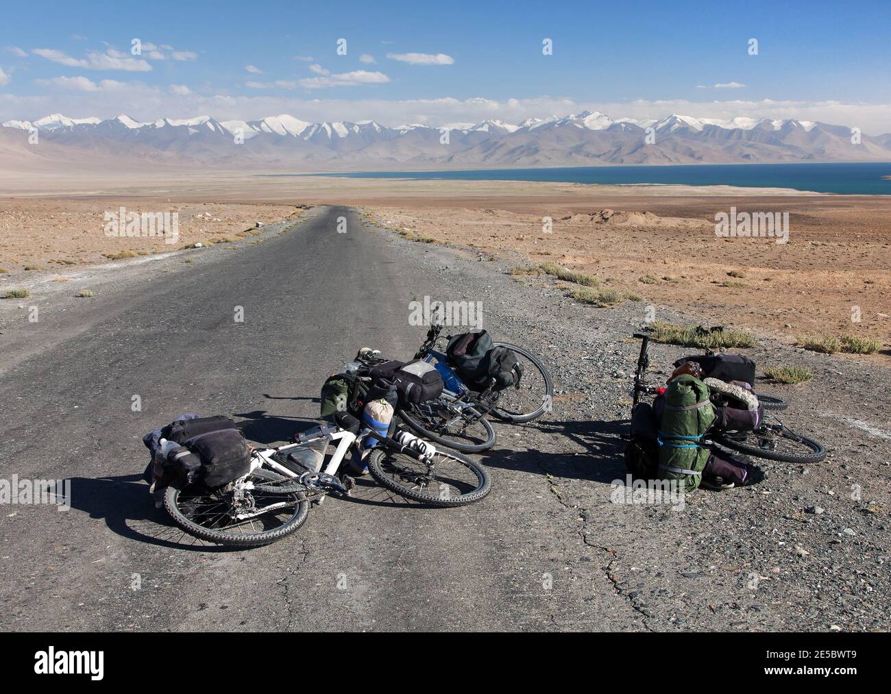 Pamir highway tajikistan bike hi-res stock photography and images - Alamy