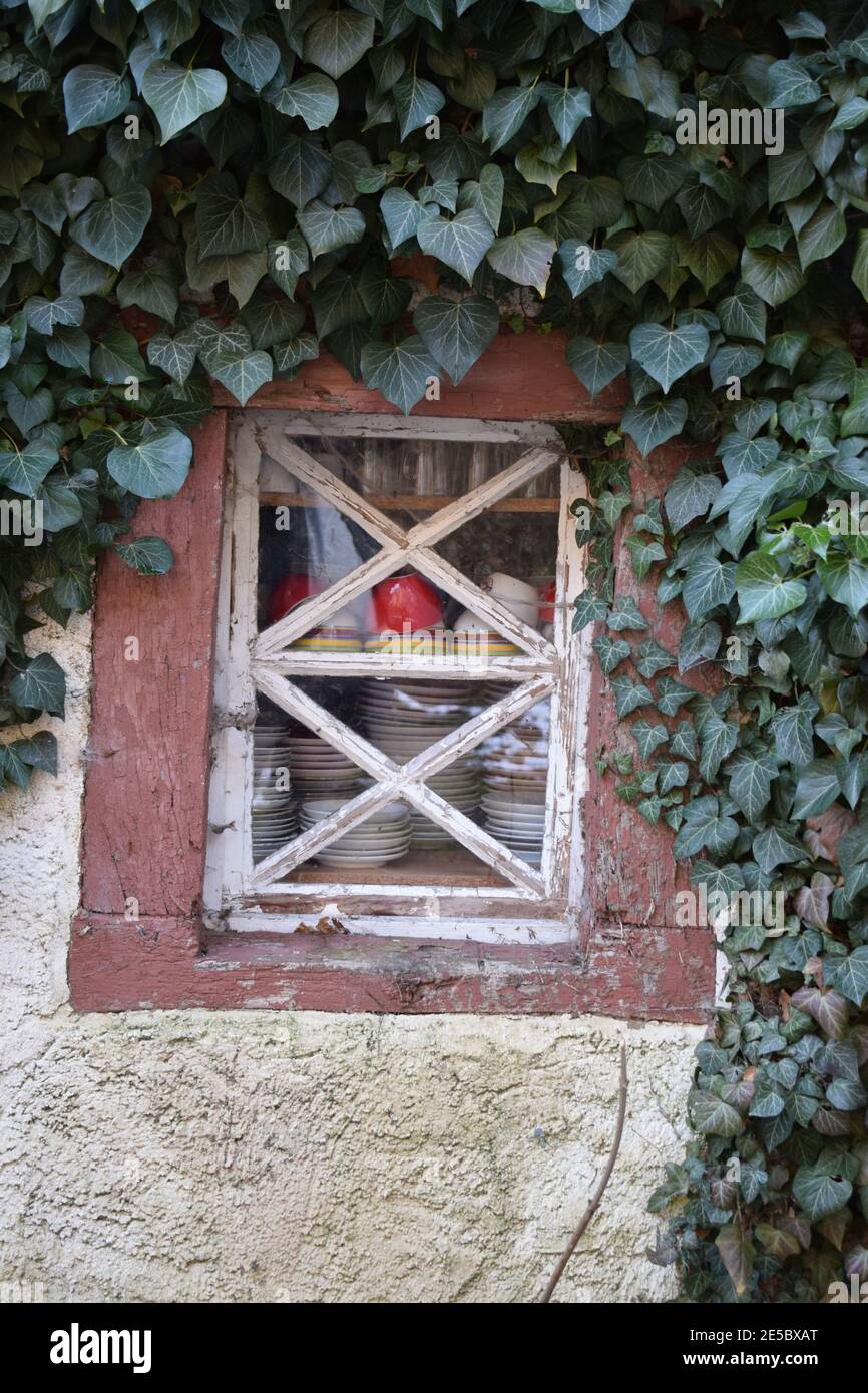small old house window Stock Photo - Alamy