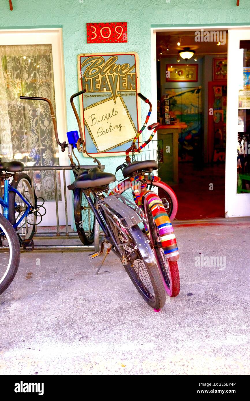 Blue Heaven Bar restaurant, Key West, Florida, FL USA. Southern most ...