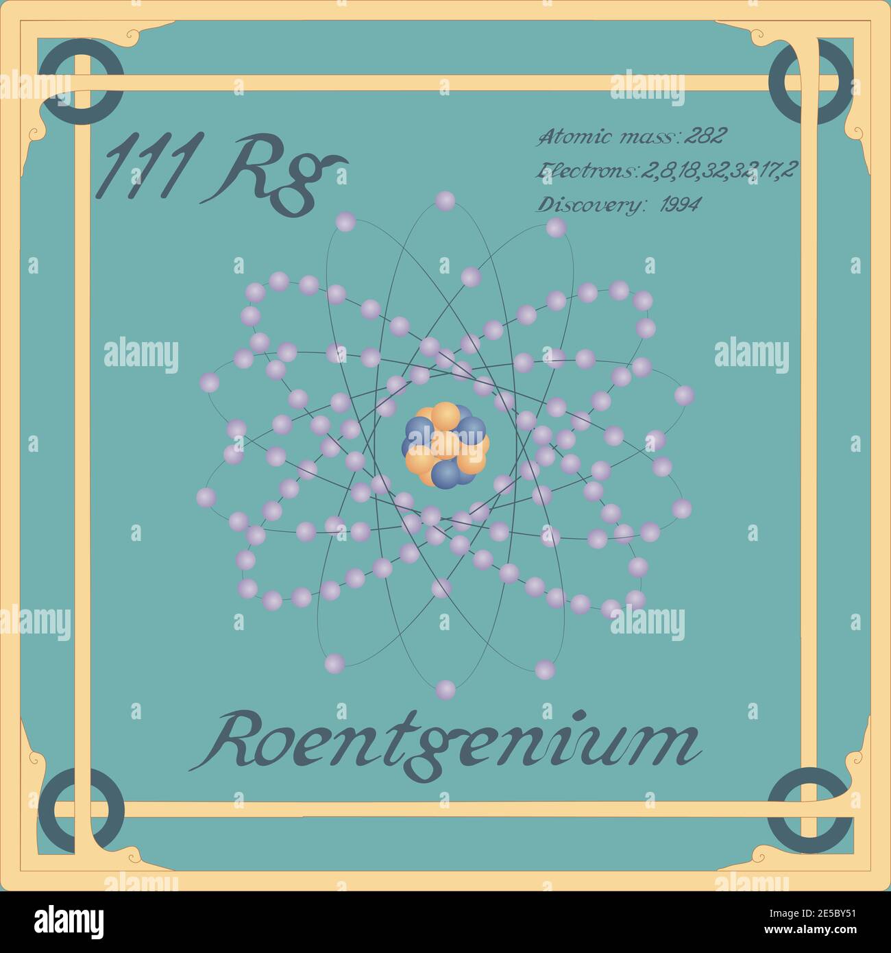 Roentgenium rg Stock Vector Images - Alamy