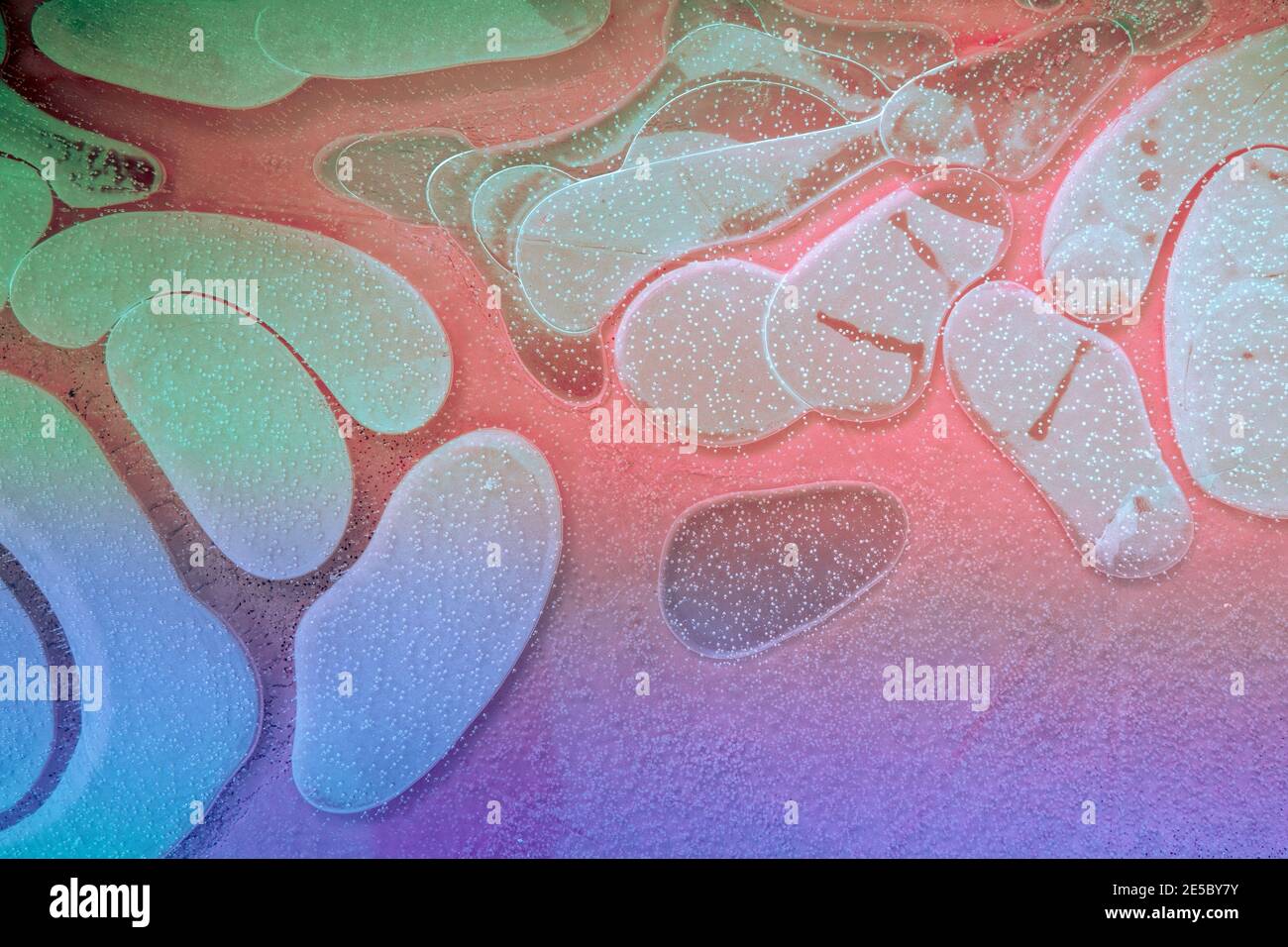 Natural abstract pattern on a frozen puddle. Nature background Stock ...