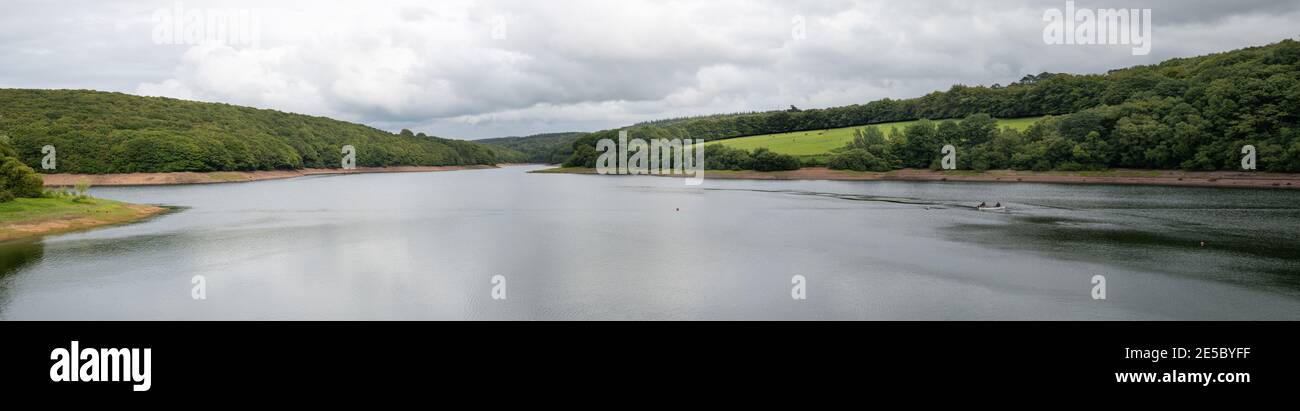 Panoramic photo of Wimbleball Lake in Somerset Stock Photo - Alamy