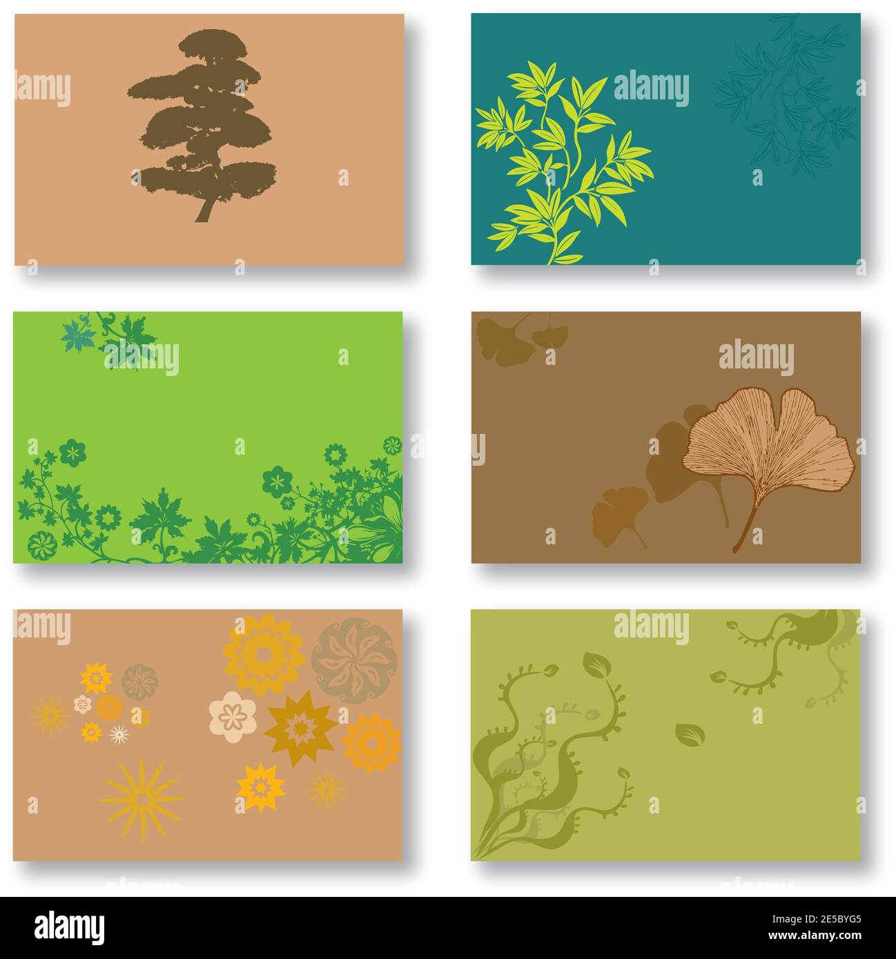 Business card template decorative bamboo hi-res stock photography and ...