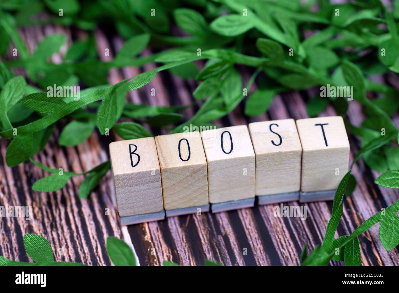 Boost text wooden cubes immune system text with wooden cubes and fresh ...