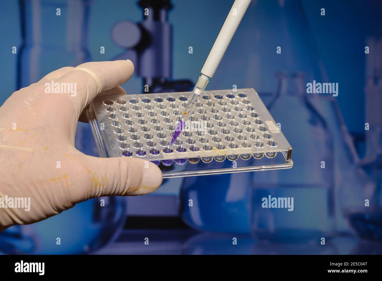 Research in the field of genomics. DNA testing Stock Photo - Alamy