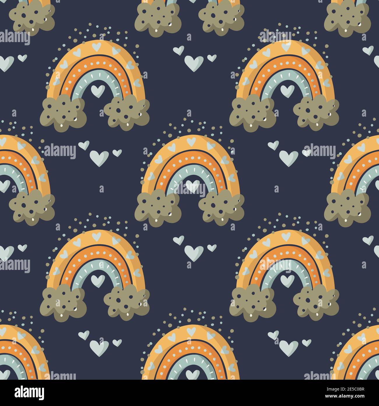 Colorful illustrations drawing by child Stock Vector Images - Alamy