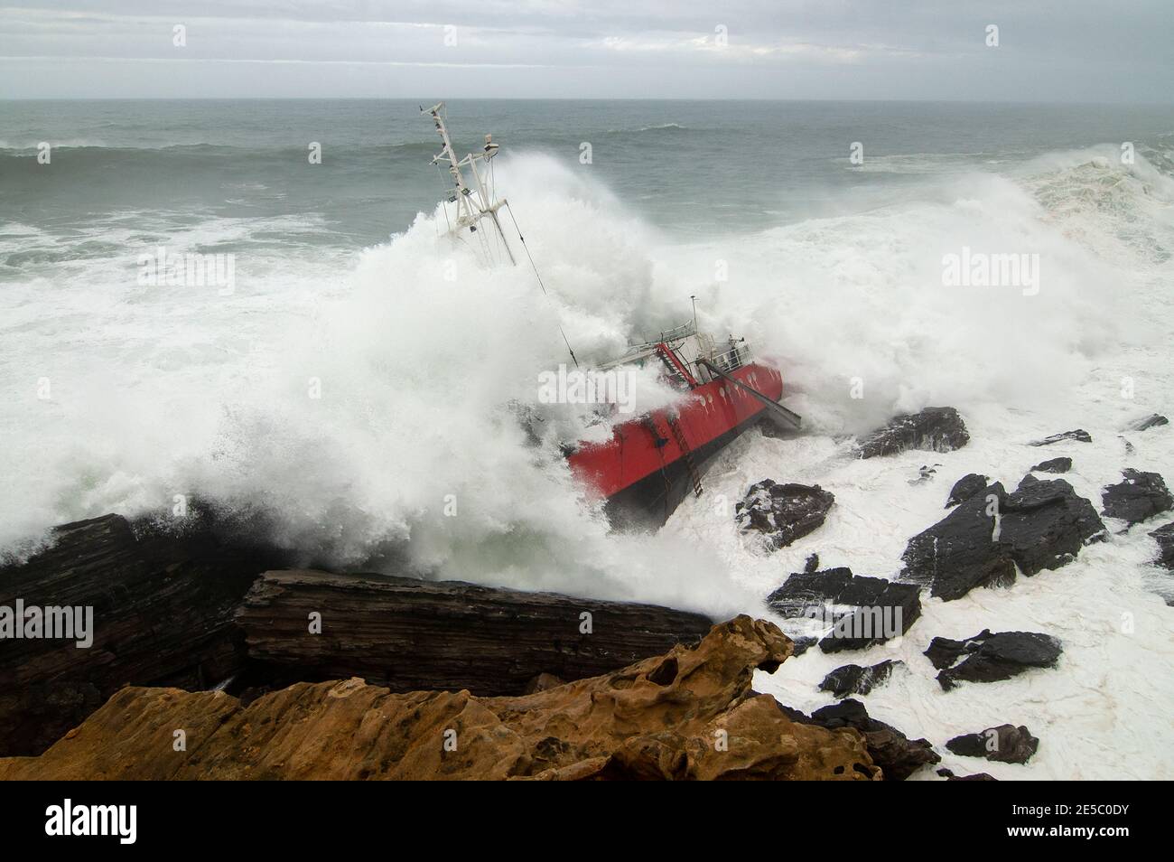 Wrecked cargo ship hi-res stock photography and images - Alamy