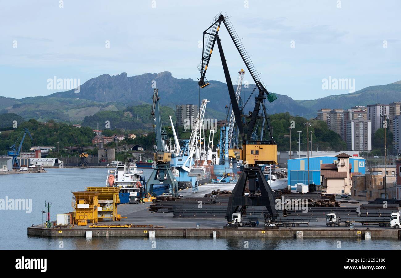 industrial zone in the port Stock Photo - Alamy