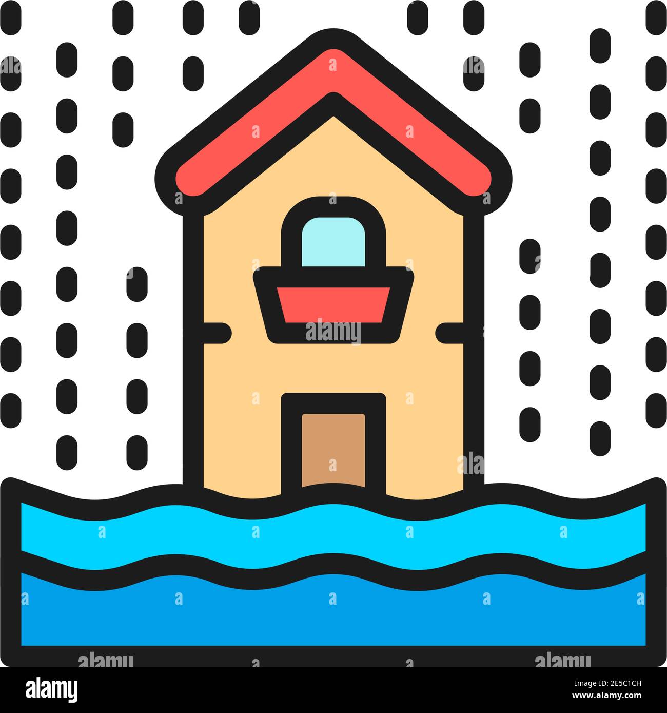 Industrial flooding Stock Vector Images - Alamy