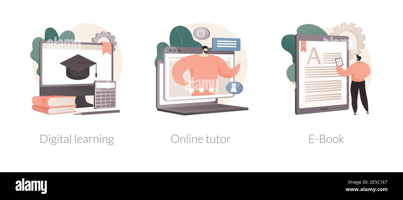 Children digital classroom Stock Vector Images - Alamy