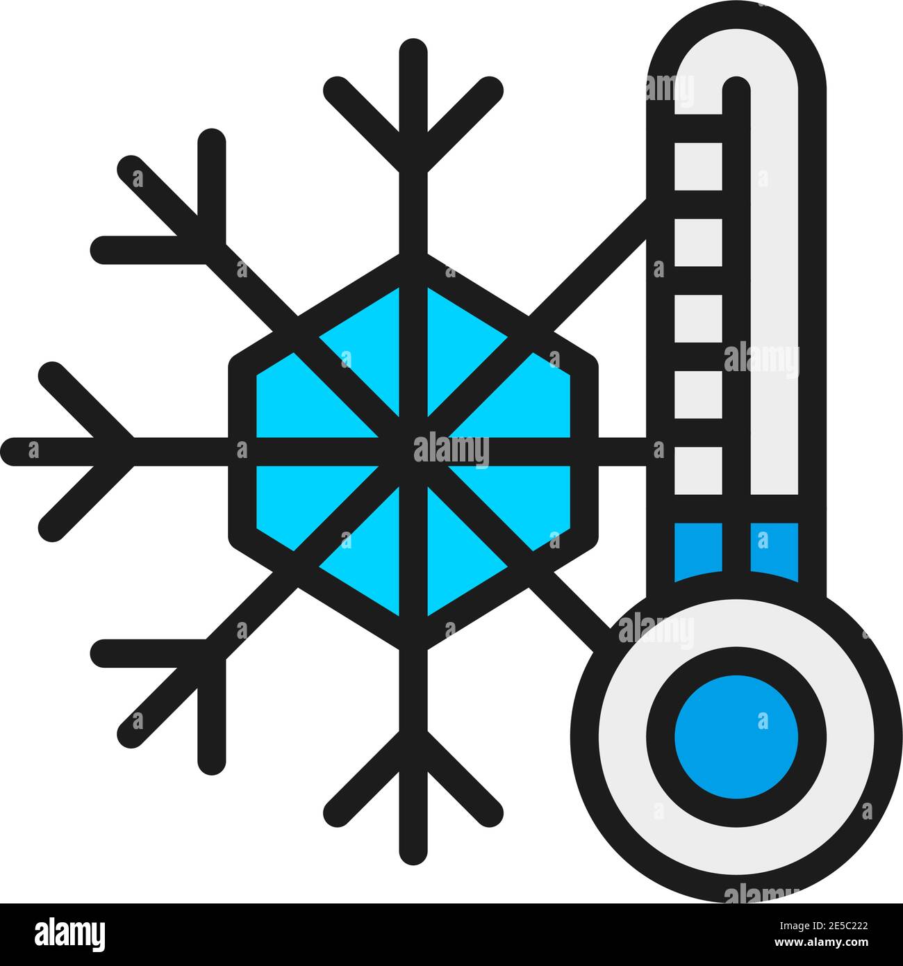 Freezer thermometer Stock Vector Images - Alamy