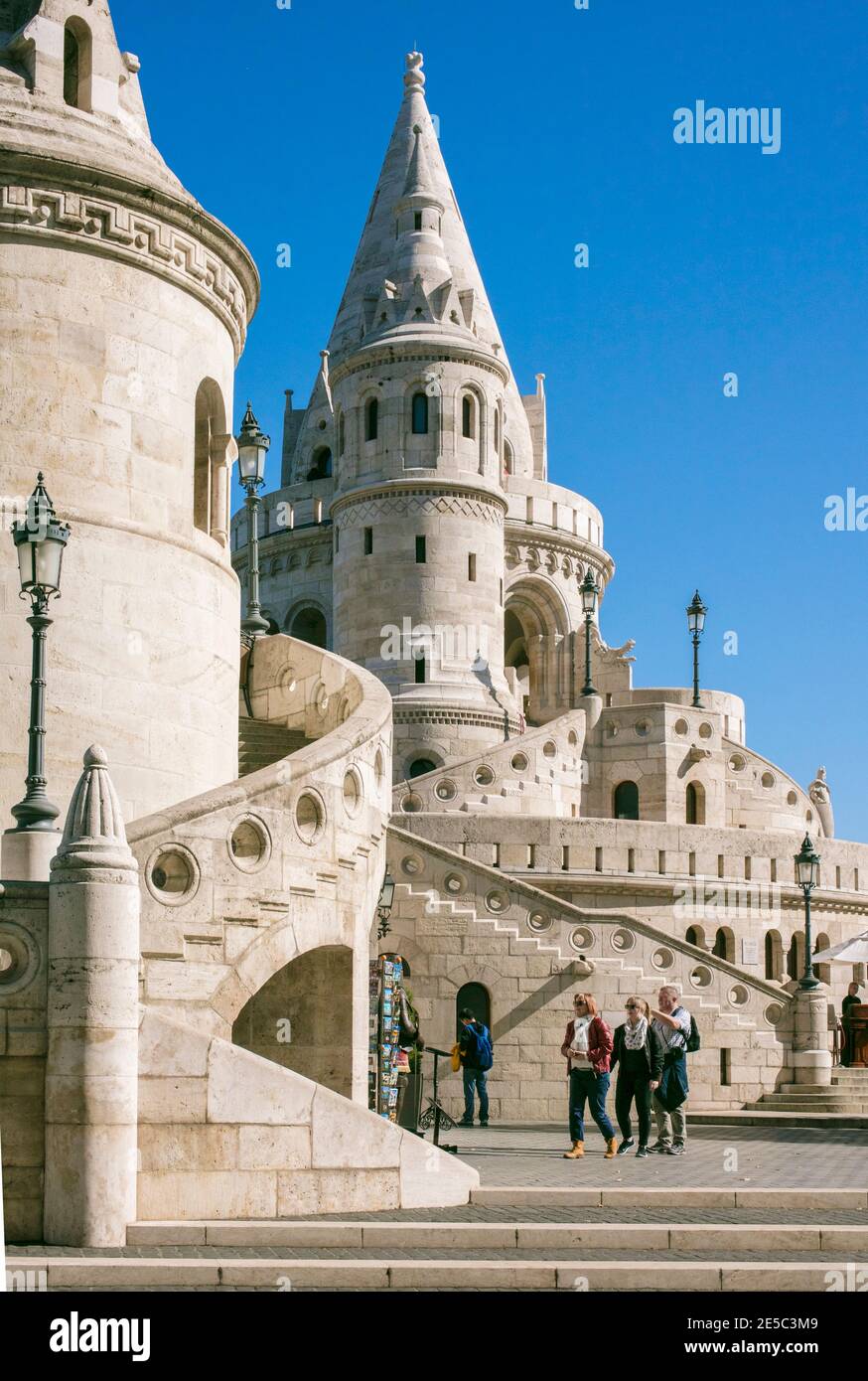Fisherman's Bastion, Castle District, Buda, Budapest, Hungary Stock ...