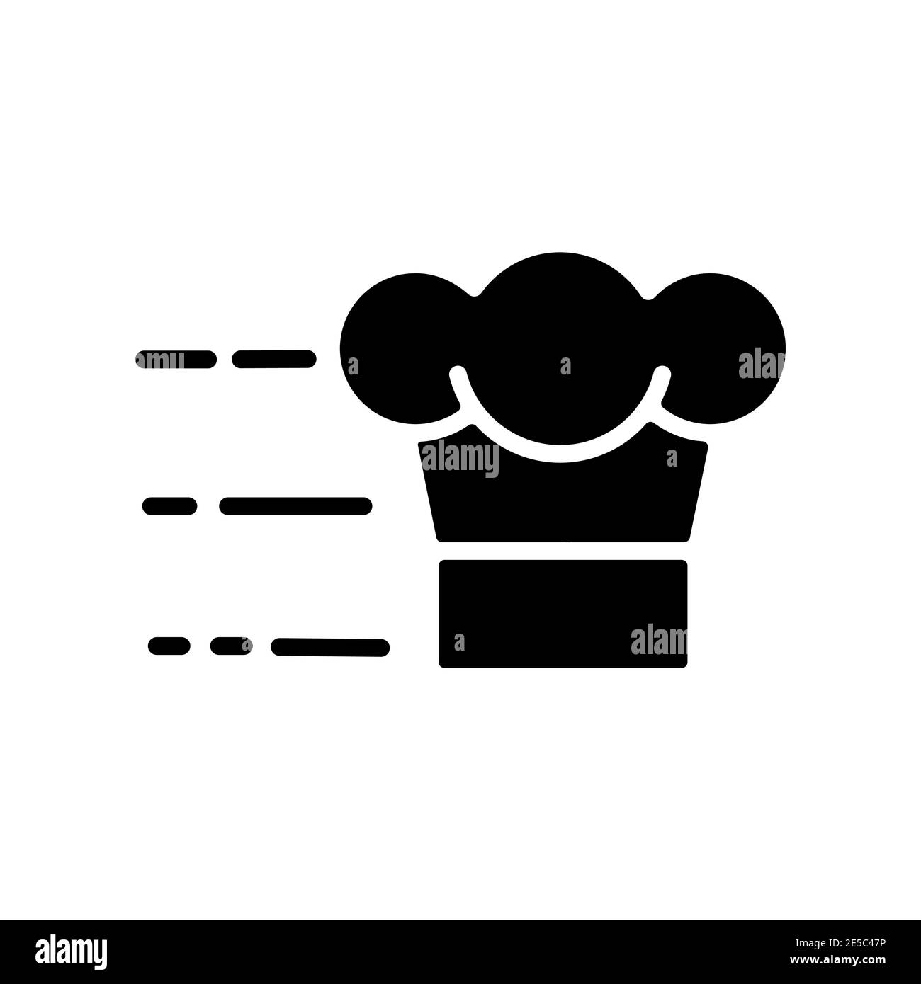 Fast delivery cook vector glyph icon. Graph symbol for cooking web site ...