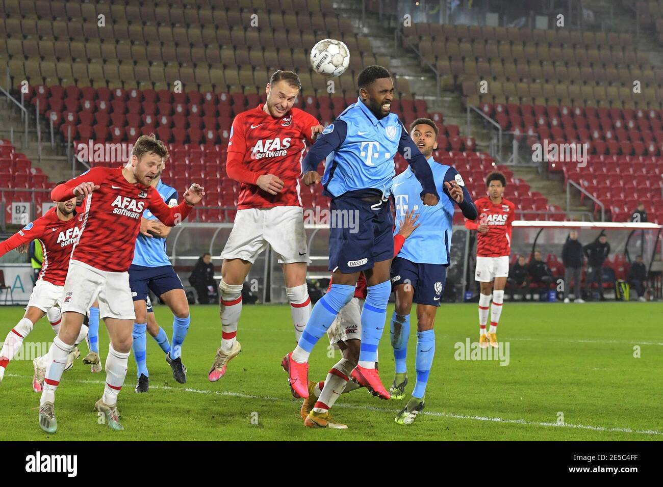 ALKMAAR, NETHERLANDS - JANUARY 27: Teun Koopmeiners of AZ, Gyrano Kerk ...