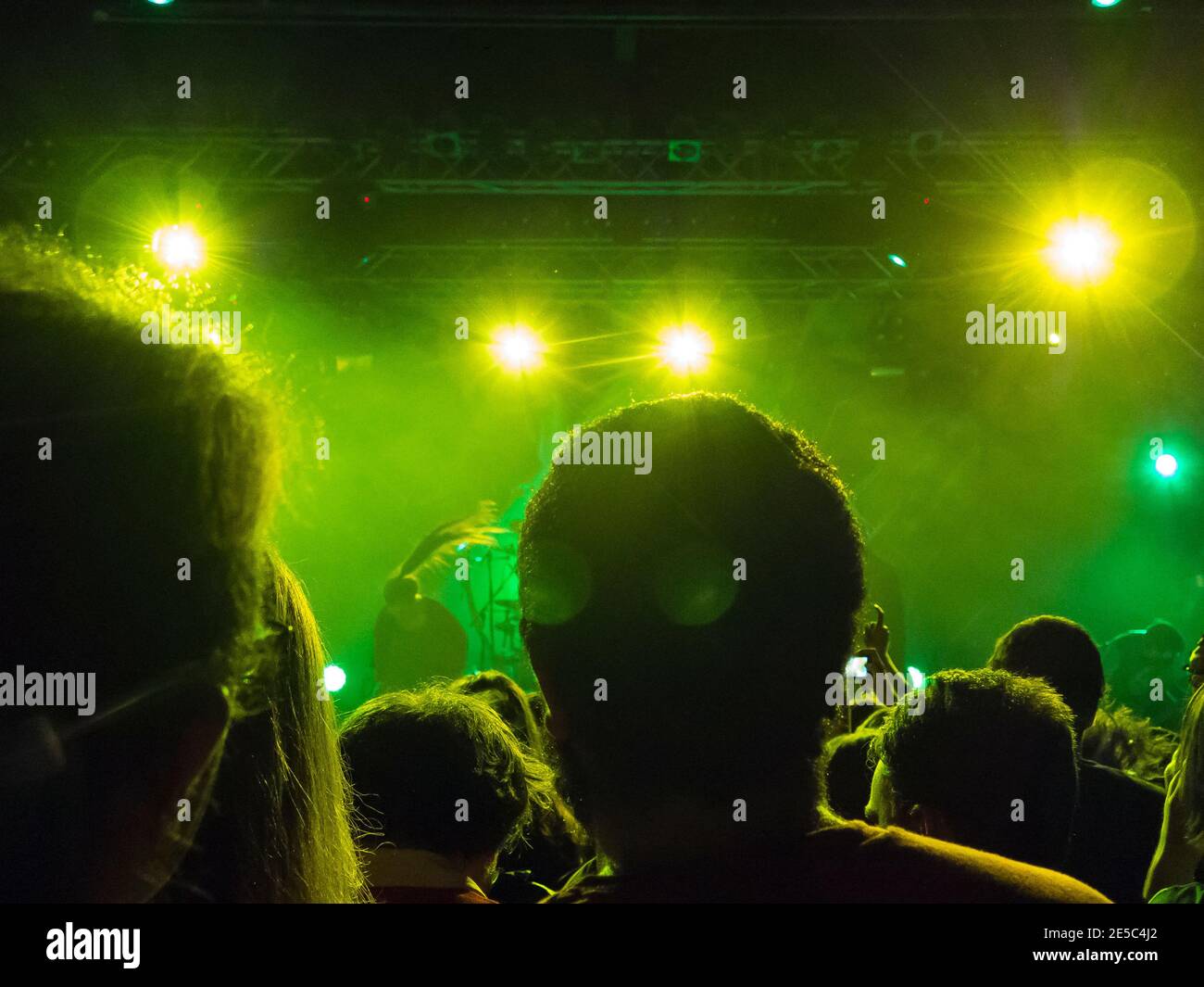 Concert photography during a gig, this is the point of view of the ...