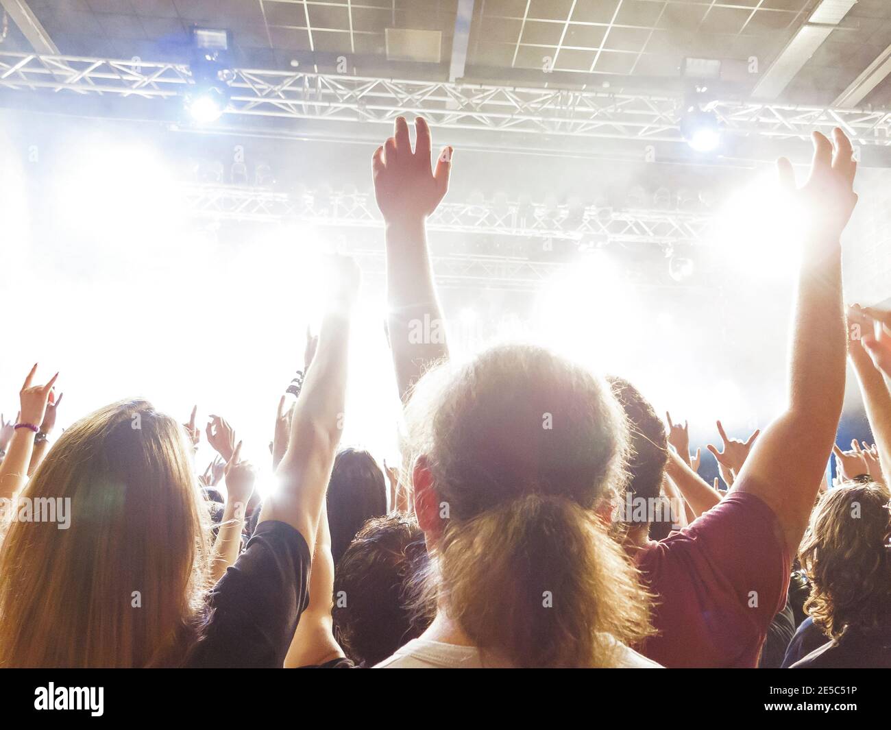 Concert photography during a gig, this is the point of view of the ...
