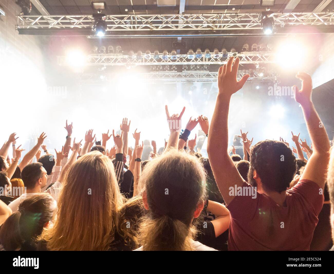 Concert photography during a gig, this is the point of view of the ...