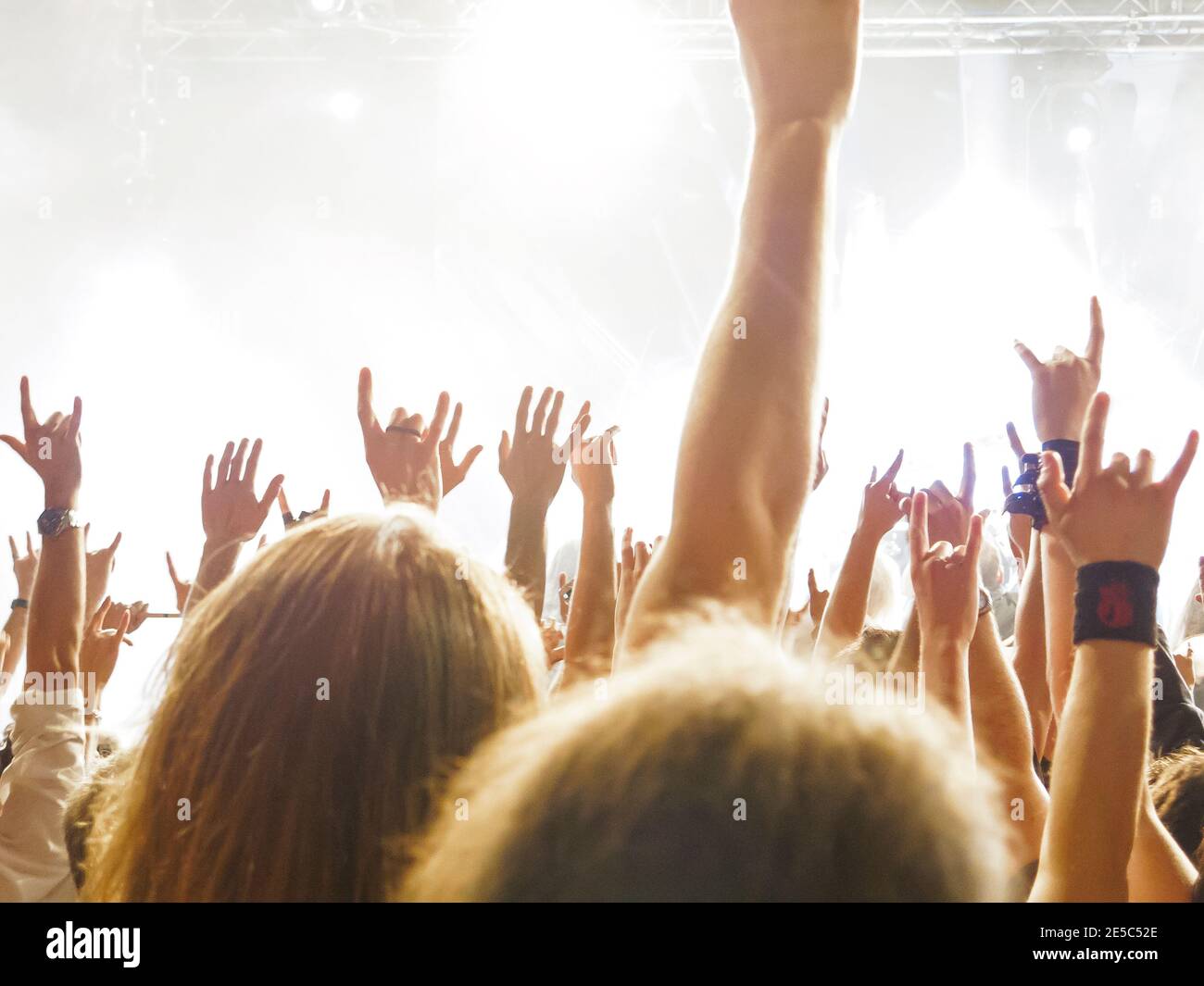Concert photography during a gig, this is the point of view of the ...