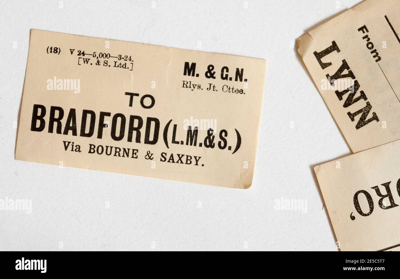 Vintage British Rail Luggage Label Stock Photo - Alamy
