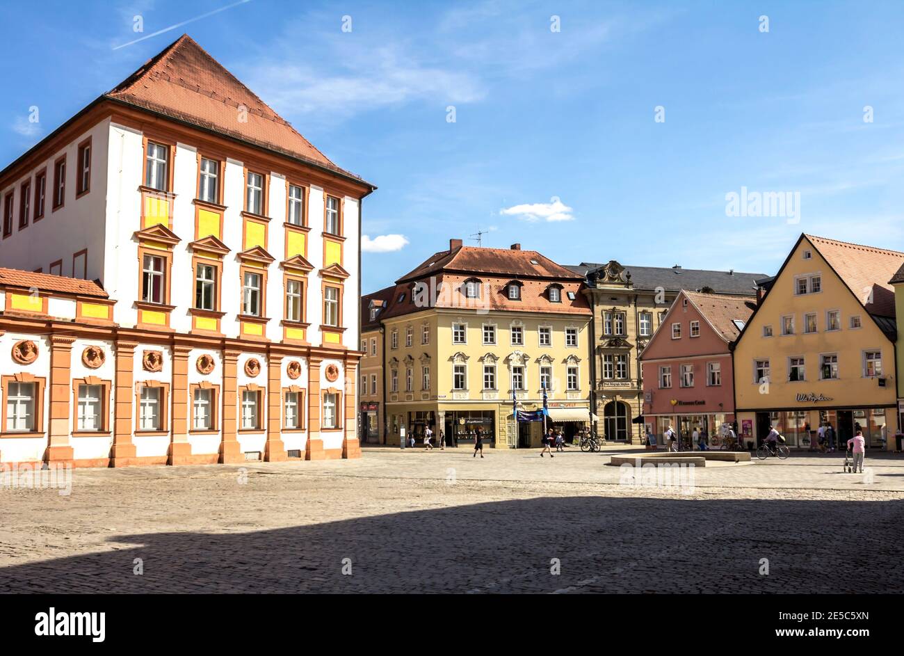 Old Castle of Bayreuth, Germany. Bayreuth is famous for its annual ...