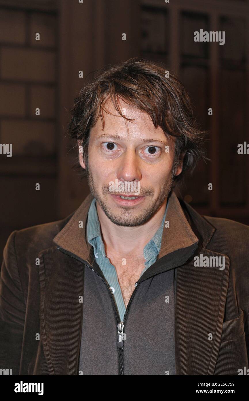 Mathieu Amalric attending the premiere of 'De La Guerre' in Paris ...