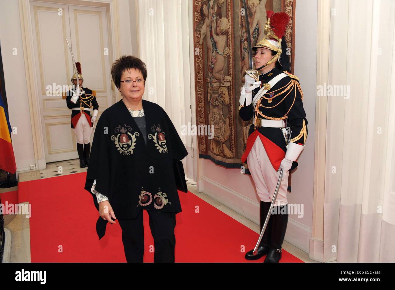 Christine Boutin arrives at ceremony where the amendment to the french ...