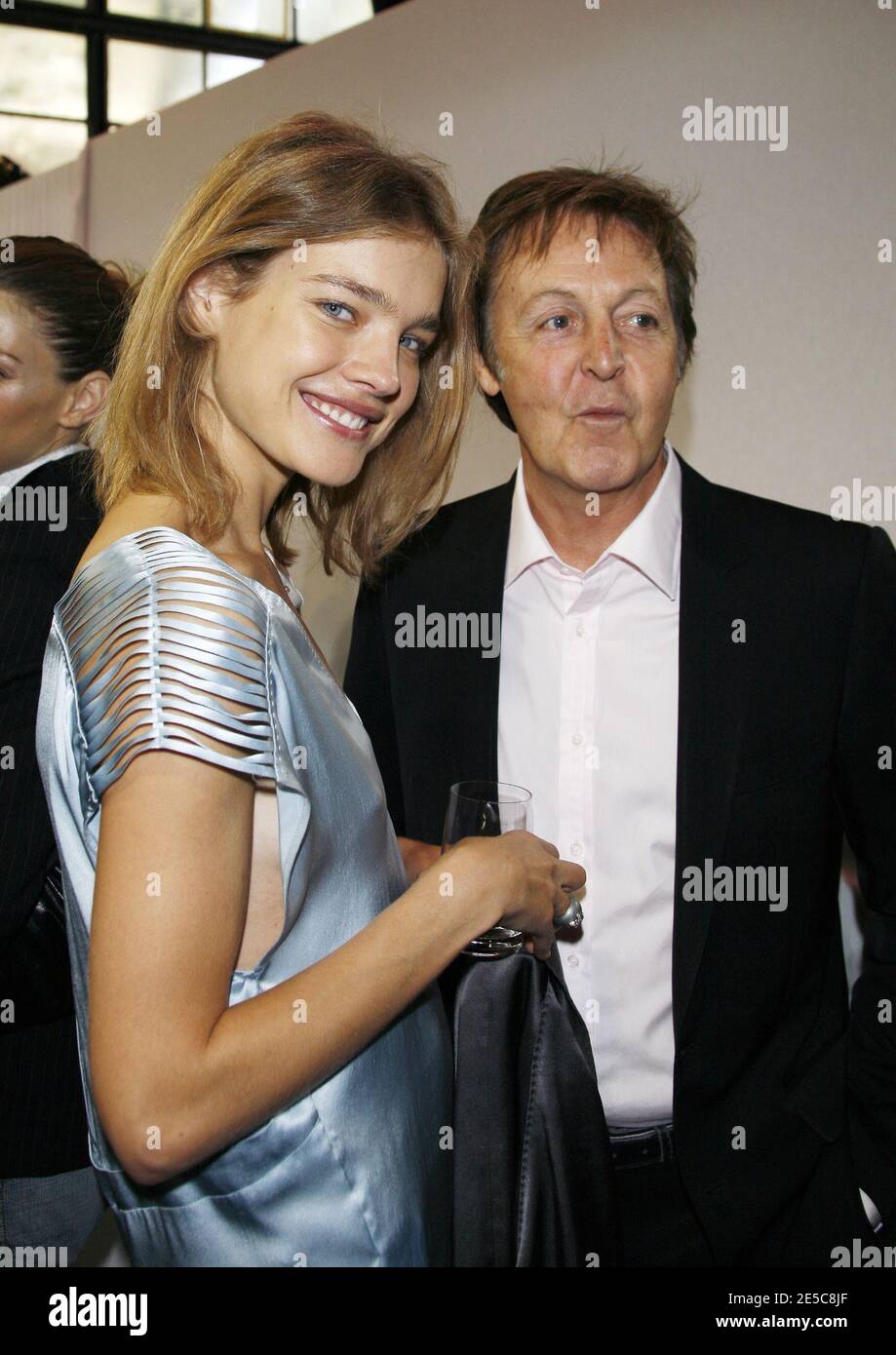 Sir Paul McCartney and Natalia Vodianova attending the Stella McCartney ...