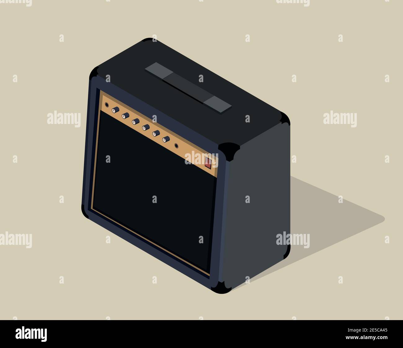 Vector isometric amplifier. Guitar combo amp isolated Stock Vector ...