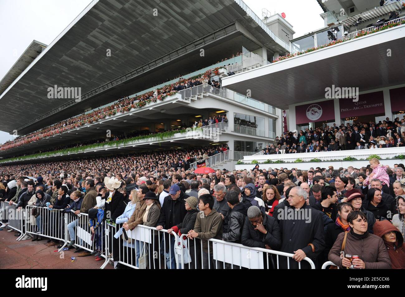 Atmosphere at 87th Arc de Triomphe horserace, one of the world's ...