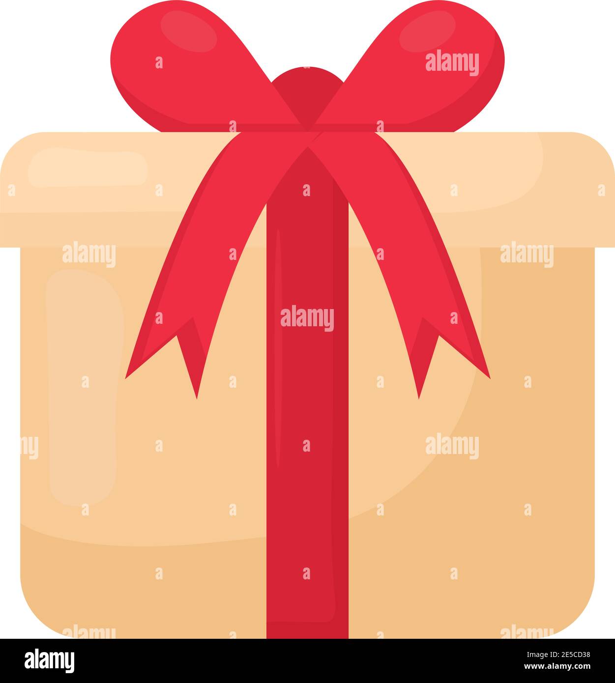 gift box with a red bow Stock Vector Image & Art - Alamy