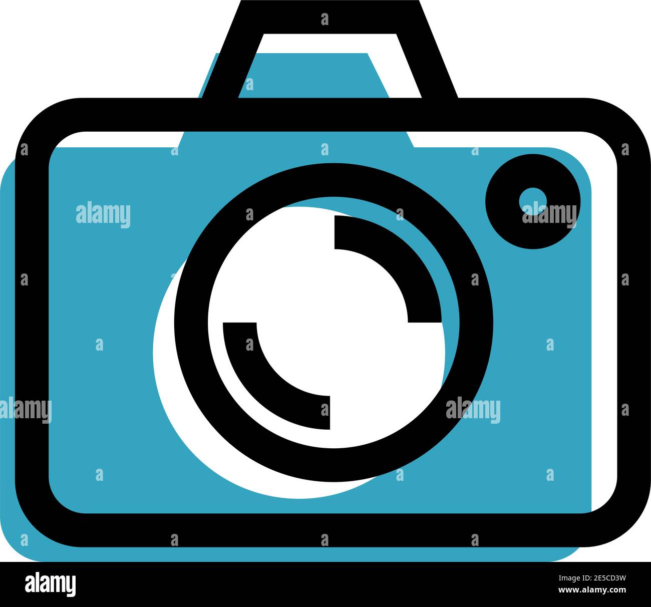 Camera icon on a white background. Graphic element for design. Vector ...
