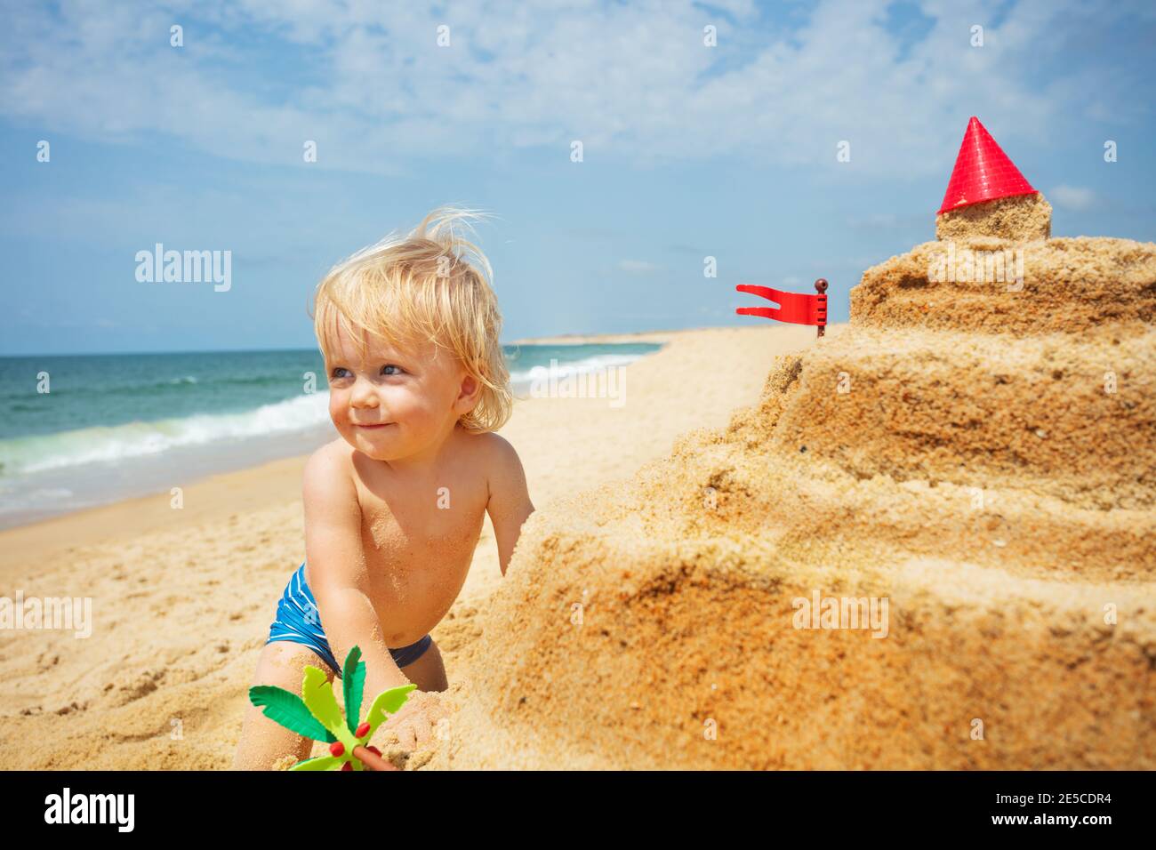 Little Kid Sand Castle