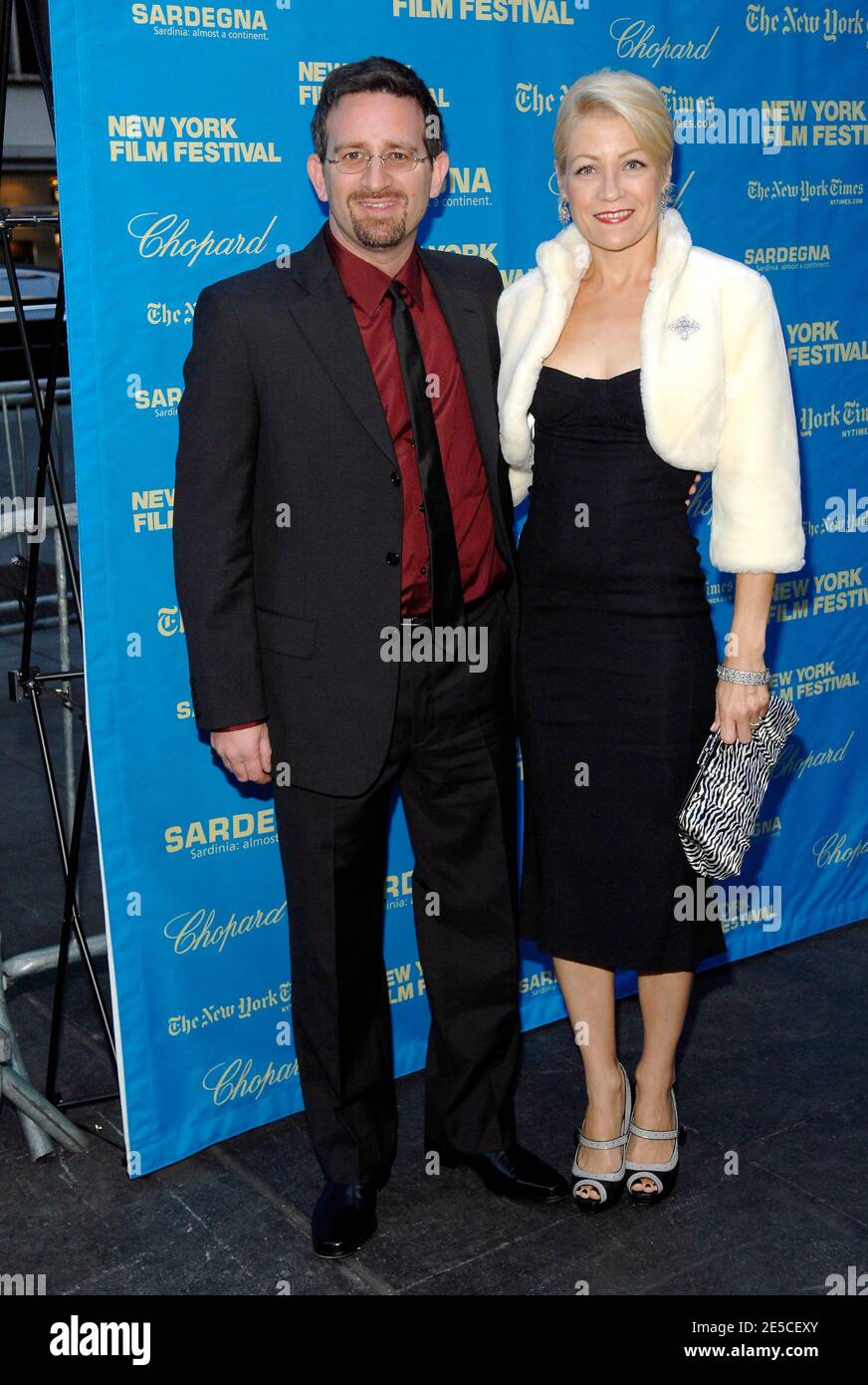 Writer Peter Buchman and guest posing at the New York Film Festival ...