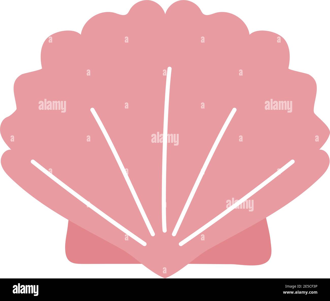 shell with a pink color Stock Vector Image & Art - Alamy