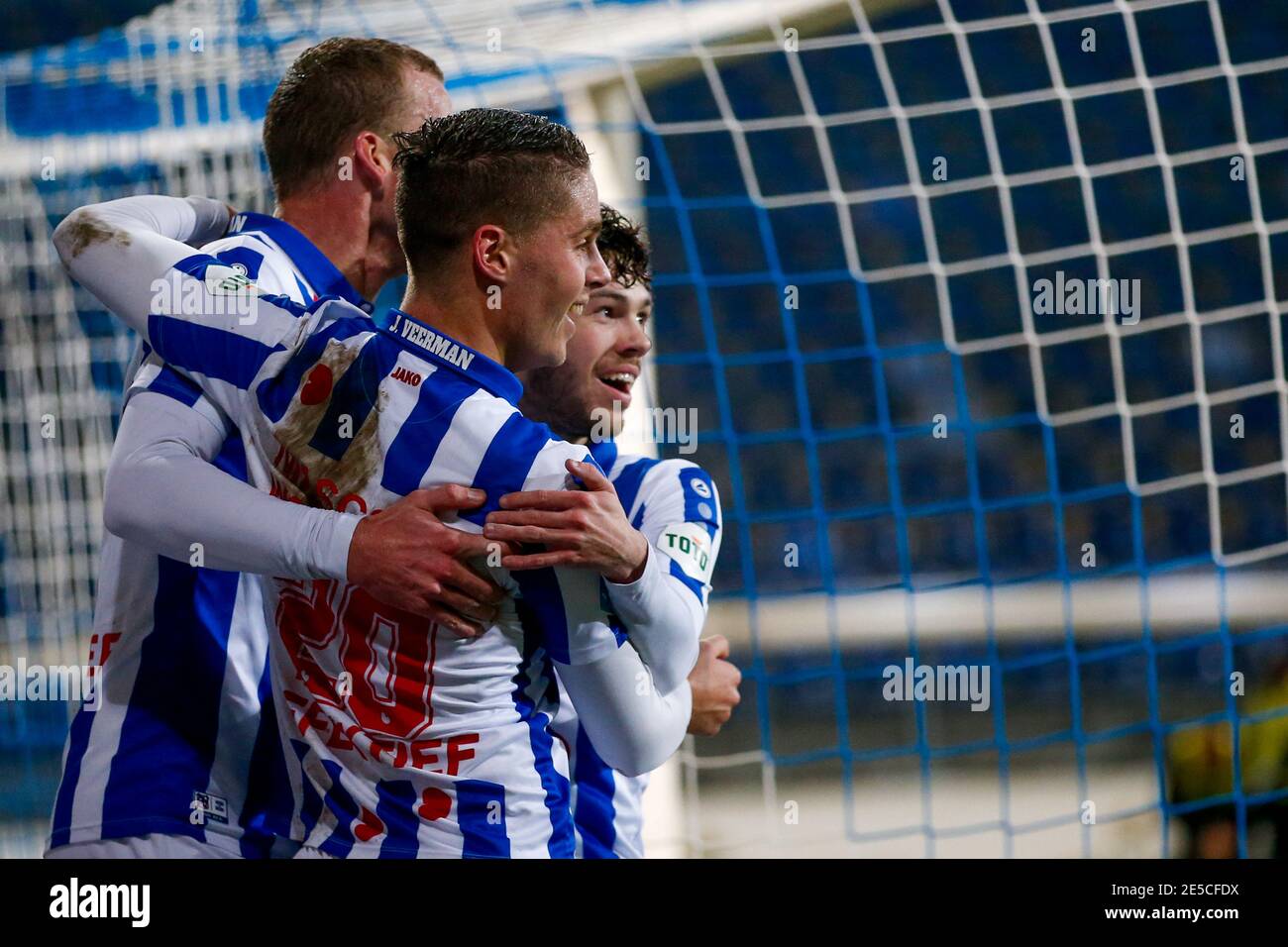 HEERENVEEN, NETHERLANDS - JANUARY 27: Joey Veerman of SC Heerenveen ...
