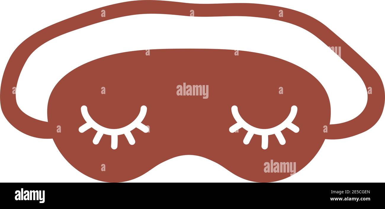 sleep mask on a white background Stock Vector Image & Art - Alamy
