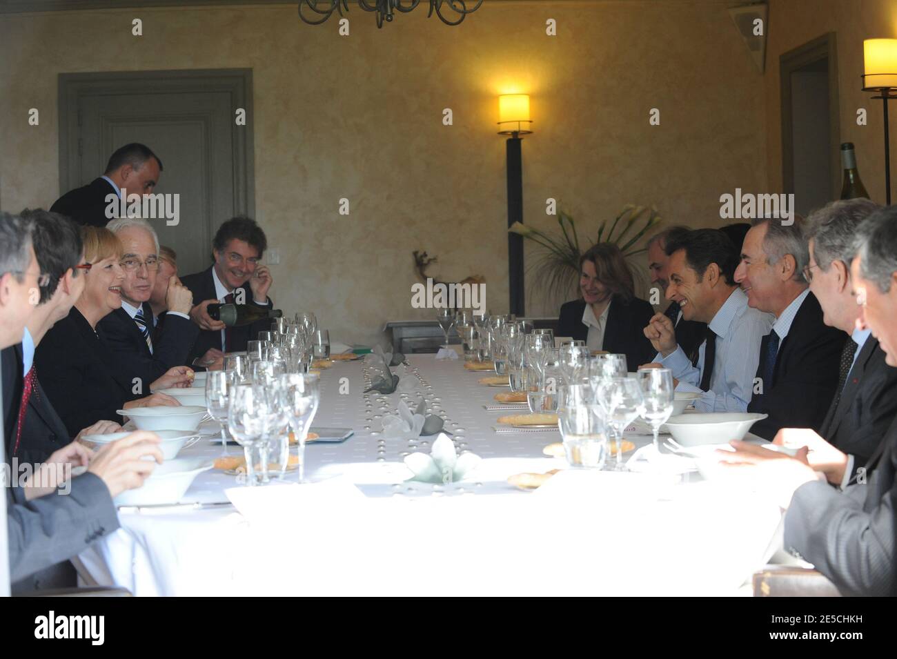 German Chancellor Angela Merkel and French President Nicolas Sarkozy ...