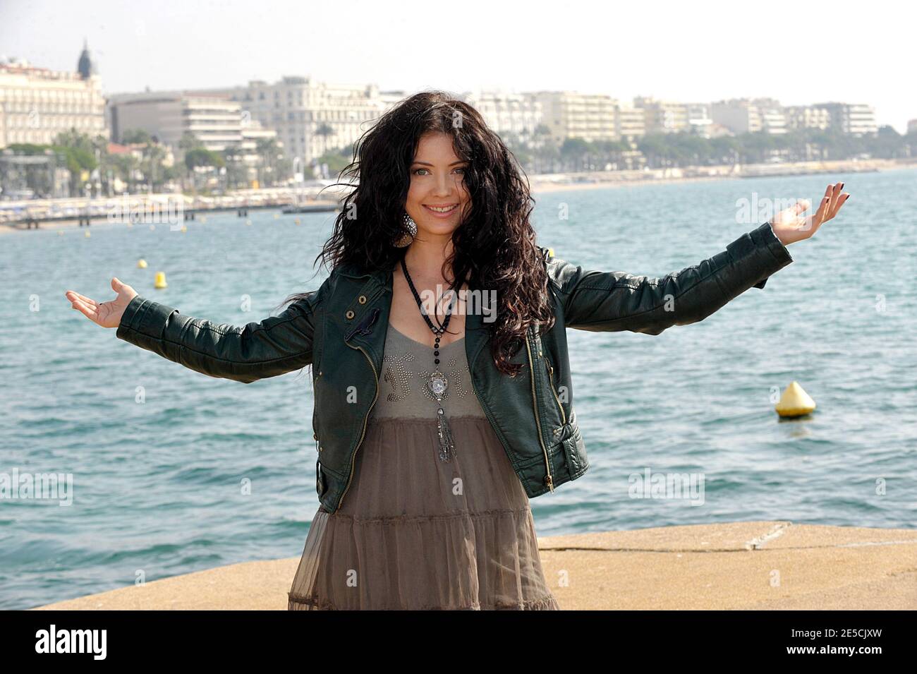 Ukrain singer of 'Lama' Rock band, Natalia Dzenkiv poses during the ...