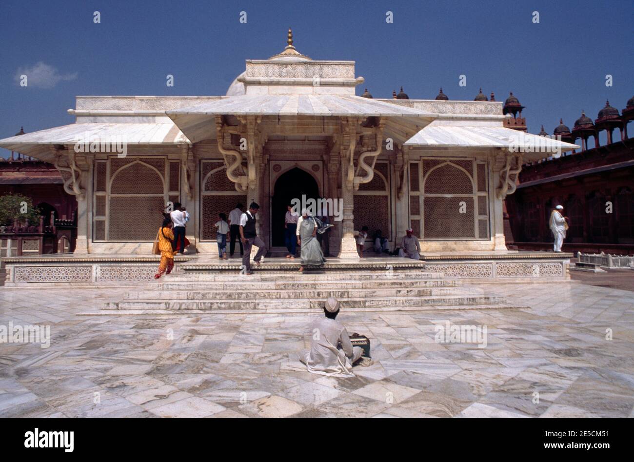 Fatehpur Sikri India Moghul City Sheikh Salim Chishti Tomb Stock Photo ...