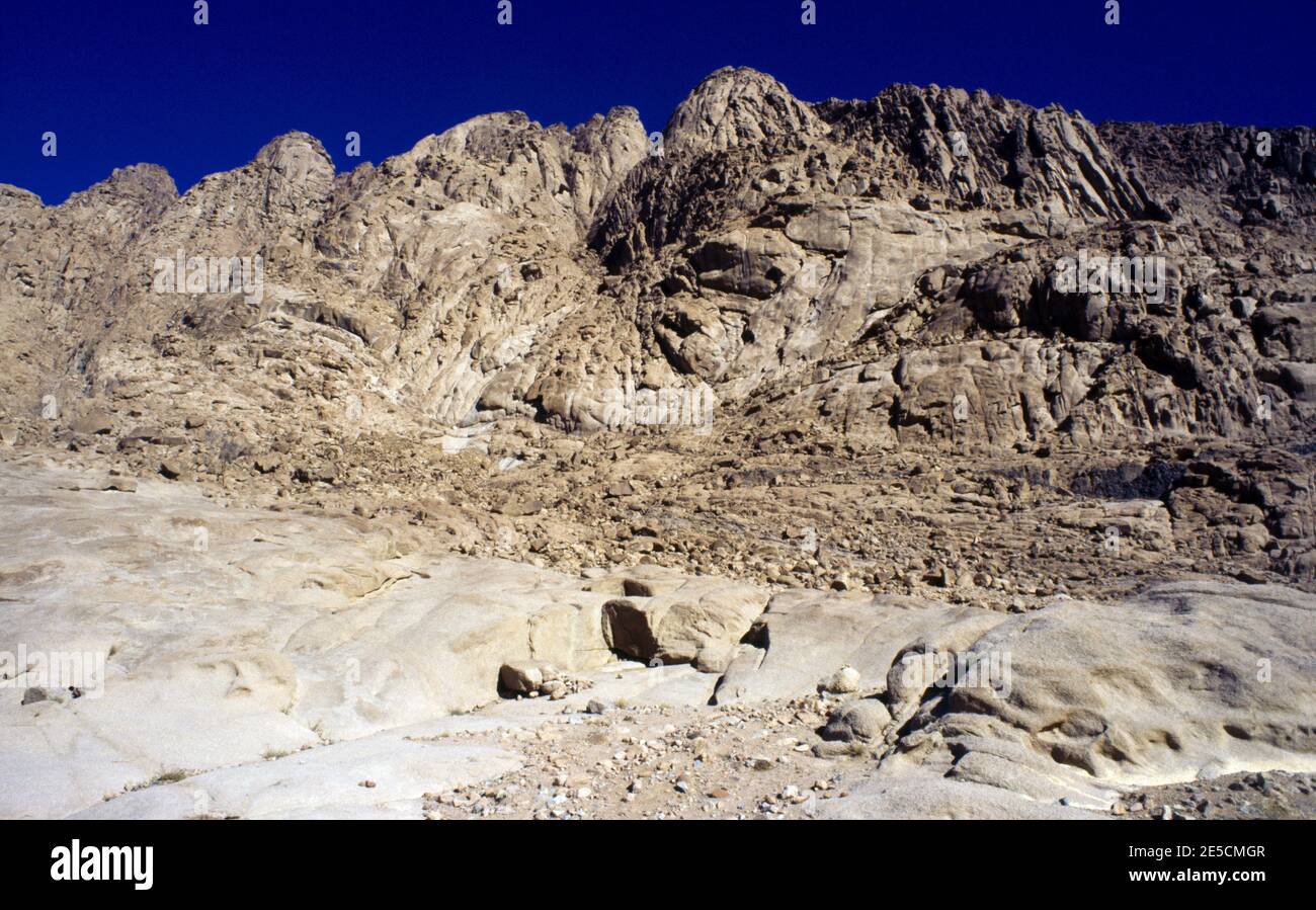 Sinai Egypt Musa Mountains believed to be Mount Sinai Stock Photo - Alamy