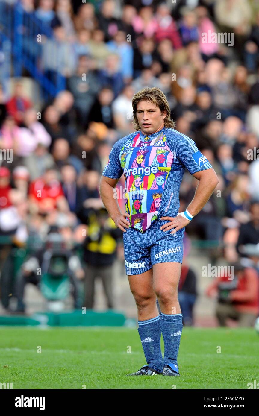 Stade Francais' Dimitri Szarzewski during the Heineken Cup rugby match ...