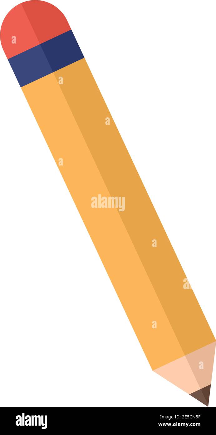 pencil on a white background Stock Vector Image & Art - Alamy