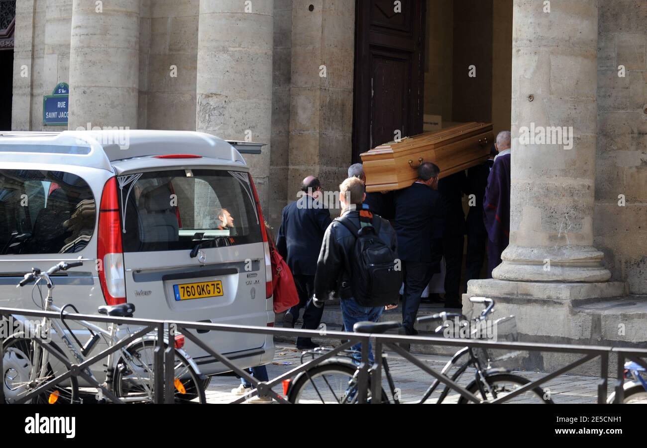 Funeral of Francoise Seigner ( actrice and Comedie Francaise member) at ...