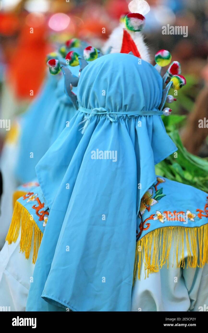 Parade and colorful clothes for Chinese New Year in Paris Stock Photo ...
