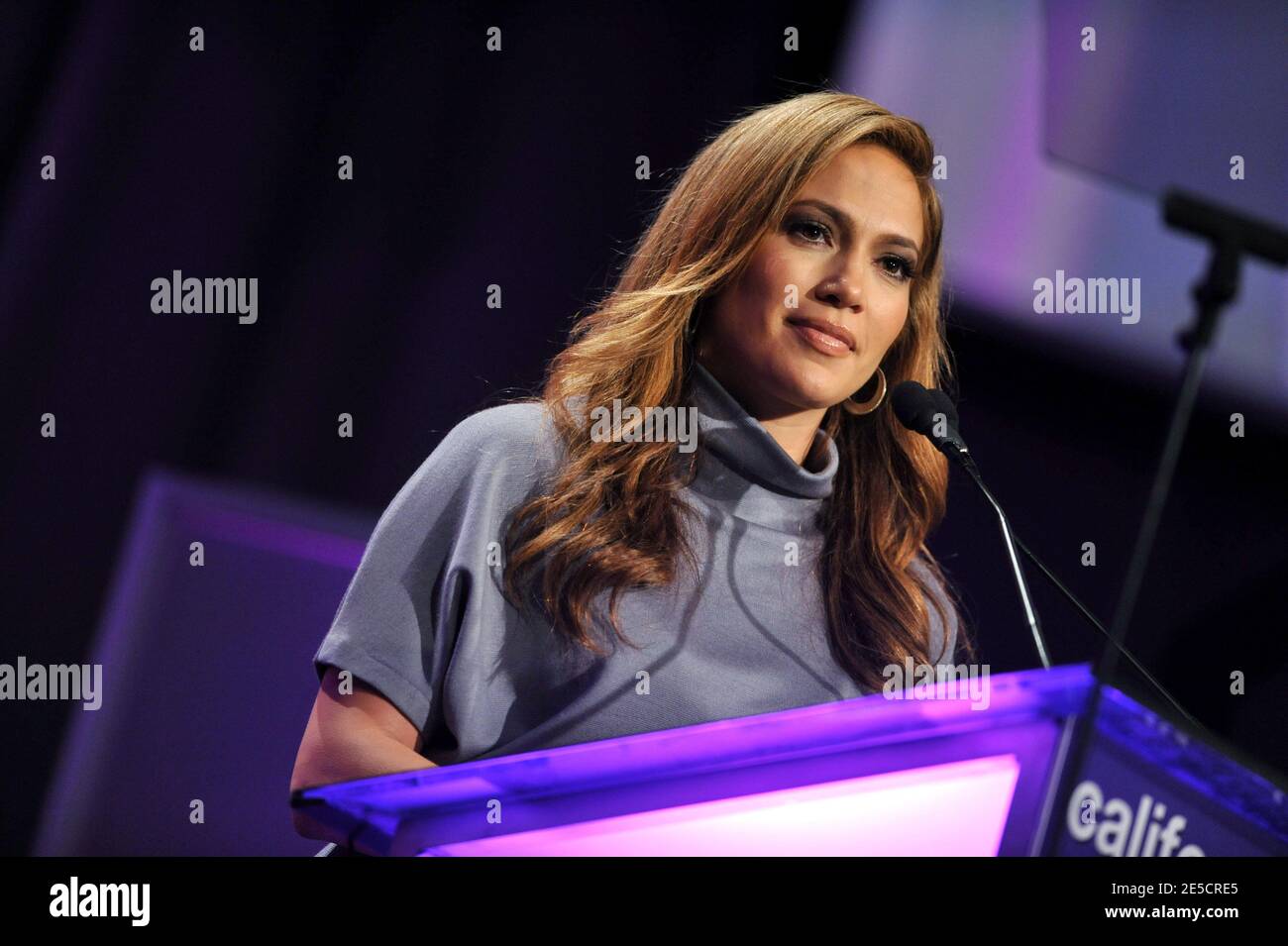 US actress and singer Jennifer Lopez attends The Women's Conference ...