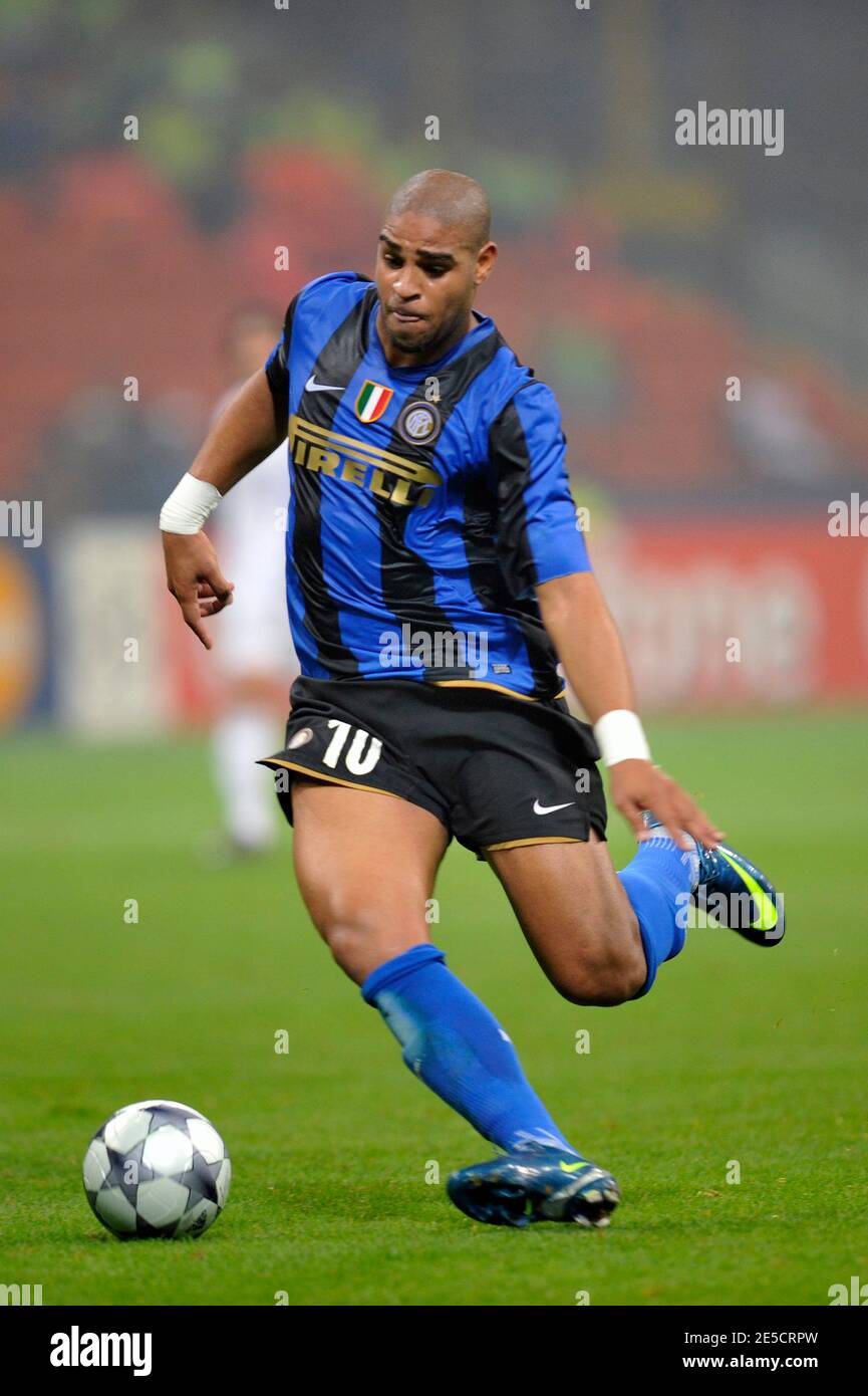Inter Milan's Adriano during the Champions League soccer match, Inter ...