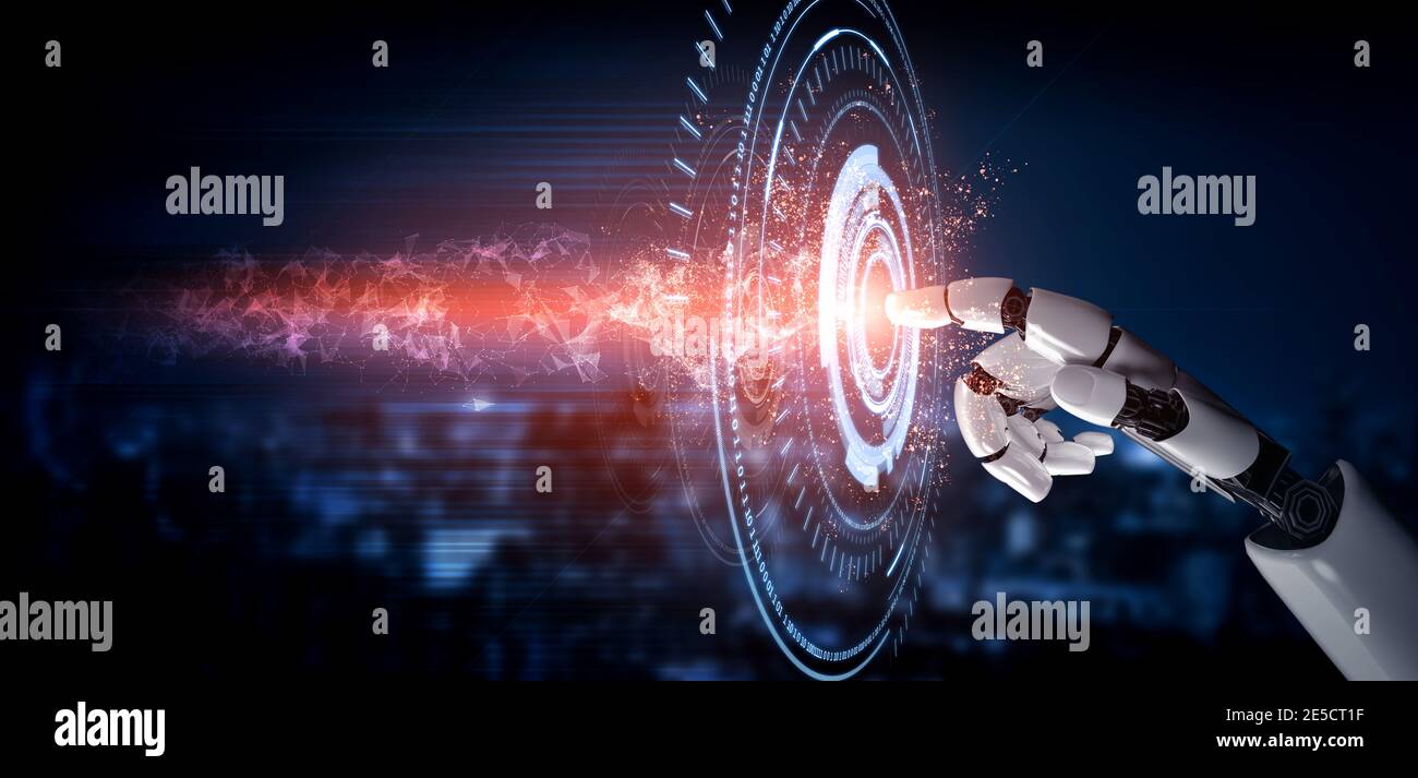 Cyborg human ai brain hi-res stock photography and images - Alamy